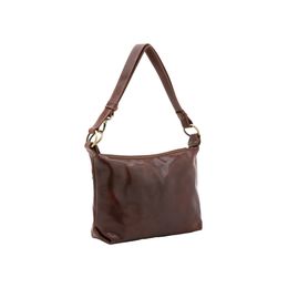 Viola Castellani Schultertasche Damen Gr&ouml;&szlig;e One Size dunkelbraun / gold