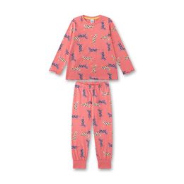 Sanetta Schlafanzug M&auml;dchen Gr&ouml;&szlig;e 128 navy / hellgr&uuml;n / rosa