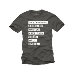 Makaya Shirt 'Kacke' Herren Gr&ouml;&szlig;e L grau