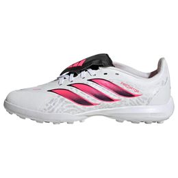 adidas Performance Fu&szlig;ballschuh 'Predator League' Jungen Gr&ouml;&szlig;e 35.5 hellgrau / himbeer / schwarz / wei&szlig;