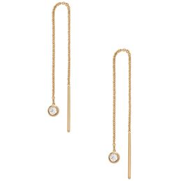 Skagen Ohrringe Damen Gr&ouml;&szlig;e One Size gold / transparent
