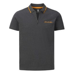 Jan Vanderstorm Shirt 'Johar' male size 4XL Dark grey / Orange