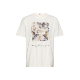 Camel Active Bedrucktes T-Shirt aus 100% Baumwolle Damen Gr&ouml;&szlig;e XXS wei&szlig;