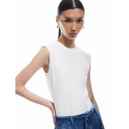 KOTON Top Damen Gr&ouml;&szlig;e M wei&szlig;