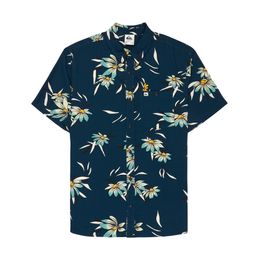 Quiksilver Button Up Shirt male size L Navy / Mixed colors
