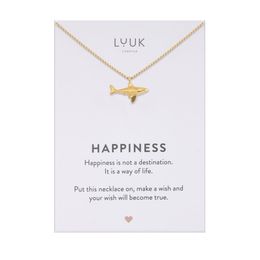 Luuk Lifestyle Kette 'LUUK LIFESTYLE Halskette "Hai"' Damen Gr&ouml;&szlig;e 45 / 50 cm gold
