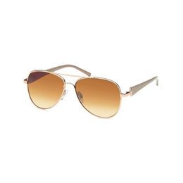 styleBREAKER Sonnenbrille Damen Gr&ouml;&szlig;e one size braun