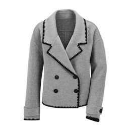 Madeleine Mode Madeleine Jacke Damen Gr&ouml;&szlig;e XXXL graumeliert / schwarz Sommerjacke