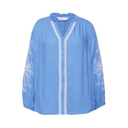 Studio Untold Bluse Damen Gr&ouml;&szlig;e XXL/XXXL hellblau / wei&szlig;