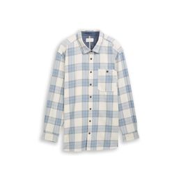 Tom Tailor Men + Button Up Shirt male size XXL Sky blue / Light blue / Grey / Off white