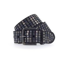 b.belt Quinn Nieteng&uuml;rtel Leder schwarz | Gr.: 110 cm
