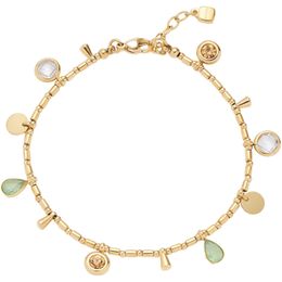 Leonardo Armband Damen Gr&ouml;&szlig;e One Size gold / gr&uuml;n / transparent