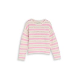 Tom Tailor Pullover M&auml;dchen Gr&ouml;&szlig;e 116 beige / hellpink
