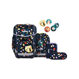 Ergobag Rucksack 'Schulranzen-Set cubo Set' Jungen Gr&ouml;&szlig;e One Size dunkelblau