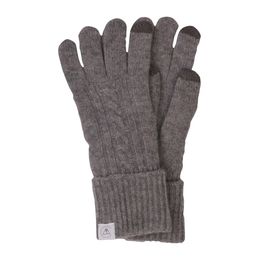 Cash-mere.ch Kaschmir Fingerhandschuhe Damen Gr&ouml;&szlig;e L/XL grau