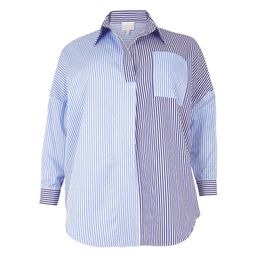 Yoek Bluse Damen Gr&ouml;&szlig;e XL/XXL blau / wei&szlig;