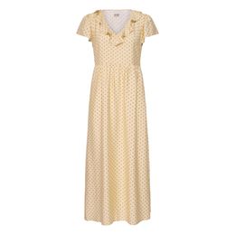 Ichi Kleid Damen Gr&ouml;&szlig;e 42 gelb Sommerkleid