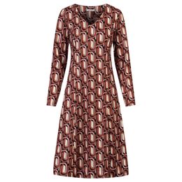 Apart Dress female size 36 Beige / Navy / Dark red