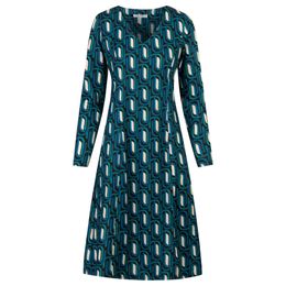 Apart Dress female size 42 Turquoise / Sky blue / Black / White