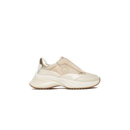 Pinko Sneaker low 'Ariel 19 - Sneaker Calf Leather/Patent/Monogram Net' Damen Gr&ouml;&szlig;e 38 beige Sommerschuhe