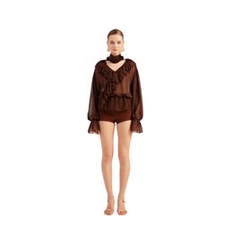 Holly Lolly Bluse Damen Gr&ouml;&szlig;e L braun