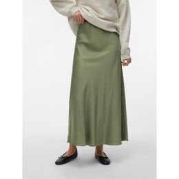 V&eacute;ro Moda Vero Moda Damen A-Linien-Rock &raquo;VMMERLE ANKLE SKIRT WVN GA NOOS&laquo; Kunstfaser gr&uuml;n S (36)