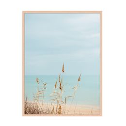 Liv Corday Bild 'View' Herren Gr&ouml;&szlig;e 40x50 sand / hellblau / braun