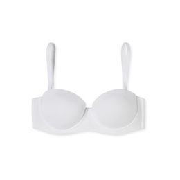 Schiesser B&uuml;gel-BH ' Bandeau mit Schale - Unique Micro ' Damen Gr&ouml;&szlig;e 75 wei&szlig;