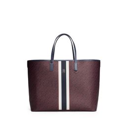 Tommy Hilfiger Shopper Damen Gr&ouml;&szlig;e One Size dunkelrot / schwarz / wei&szlig;