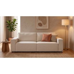LOUNGE Schlafsofa in Creme Ecru von BRUNO | Gro&szlig;z&uuml;gig & seitlich ausklappbar
