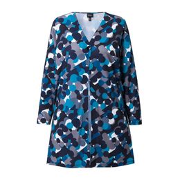 Ulla Popken Shirt female size M/L Blue / Grey / Black / White