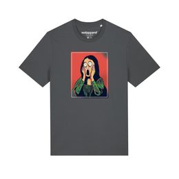 Watapparel Shirt ' Mona Lisa Scream ' male size S Anthracite / Green / Red