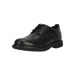 Clarks Schn&uuml;rschuhe 'Batcombe Tie Black Leather' Herren Gr&ouml;&szlig;e 47 schwarz