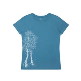 Life-tree Shirt 'Birke' Damen Gr&ouml;&szlig;e S petrol