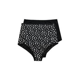 Ulla Popken Slip Damen Gr&ouml;&szlig;e XL/XXL gelb / schwarz / wei&szlig;