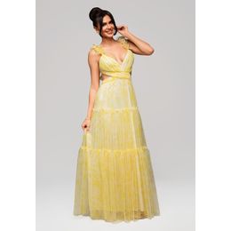 Ombre Abendkleid 'Sylvia' Damen Gr&ouml;&szlig;e 40 gelb Sommerkleid