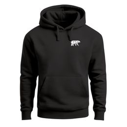Neverless Sweatshirt 'B&auml;r Lineart Polygon' Herren Gr&ouml;&szlig;e L schwarz