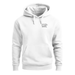 Neverless Sweatshirt 'B&auml;r Lineart Polygon' Herren Gr&ouml;&szlig;e S wollwei&szlig;