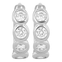 Akzent Ohrringe '"Charlyn" aus 925 Sterlingsilber, rhodiniert, langlebig' Damen Gr&ouml;&szlig;e One Size silber