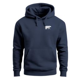 Neverless Sweatshirt 'B&auml;r Lineart Polygon' Herren Gr&ouml;&szlig;e XS navy