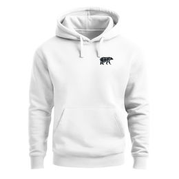 Neverless Sweatshirt 'B&auml;r Lineart Polygon' Herren Gr&ouml;&szlig;e XS wei&szlig;