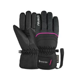 Reusch Sporthandschuhe 'Teddy' Jungen Gr&ouml;&szlig;e M/L neonpink / schwarz / schwarzmeliert
