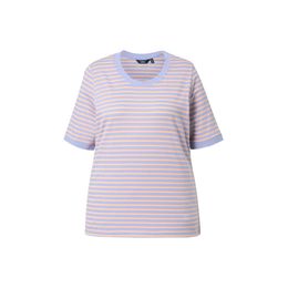 Ulla Popken T-Shirt Damen Gr&ouml;&szlig;e XXXL/4XL himmelblau / lavendel