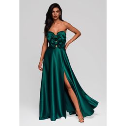 Ombre Abendkleid 'Francesca' Damen Gr&ouml;&szlig;e 36 dunkelgr&uuml;n Sommerkleid