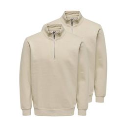 Only & Sons Only & Sons Sweatshirt 'Connor' Herren Gr&ouml;&szlig;e XXL beige