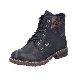 Rieker Schn&uuml;rstiefelette Damen Gr&ouml;&szlig;e 41 bronze / schwarz
