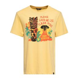 King Kerosin Shirt 'Lava' Herren Gr&ouml;&szlig;e M gelb