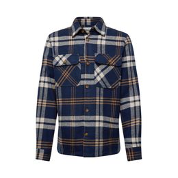 Jack & Jones JACK & JONES Button Up Shirt 'JPRRaymond' male size S Navy / Apricot / Off white