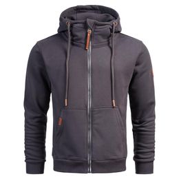 Alessandro Salvarini Zip-Up Hoodie 'Geenio' male size XL Anthracite
