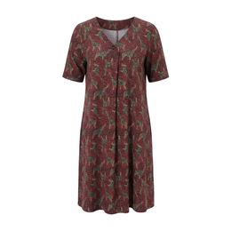 Ulla Popken Kleid Damen Gr&ouml;&szlig;e 58/60 rot Sommerkleid